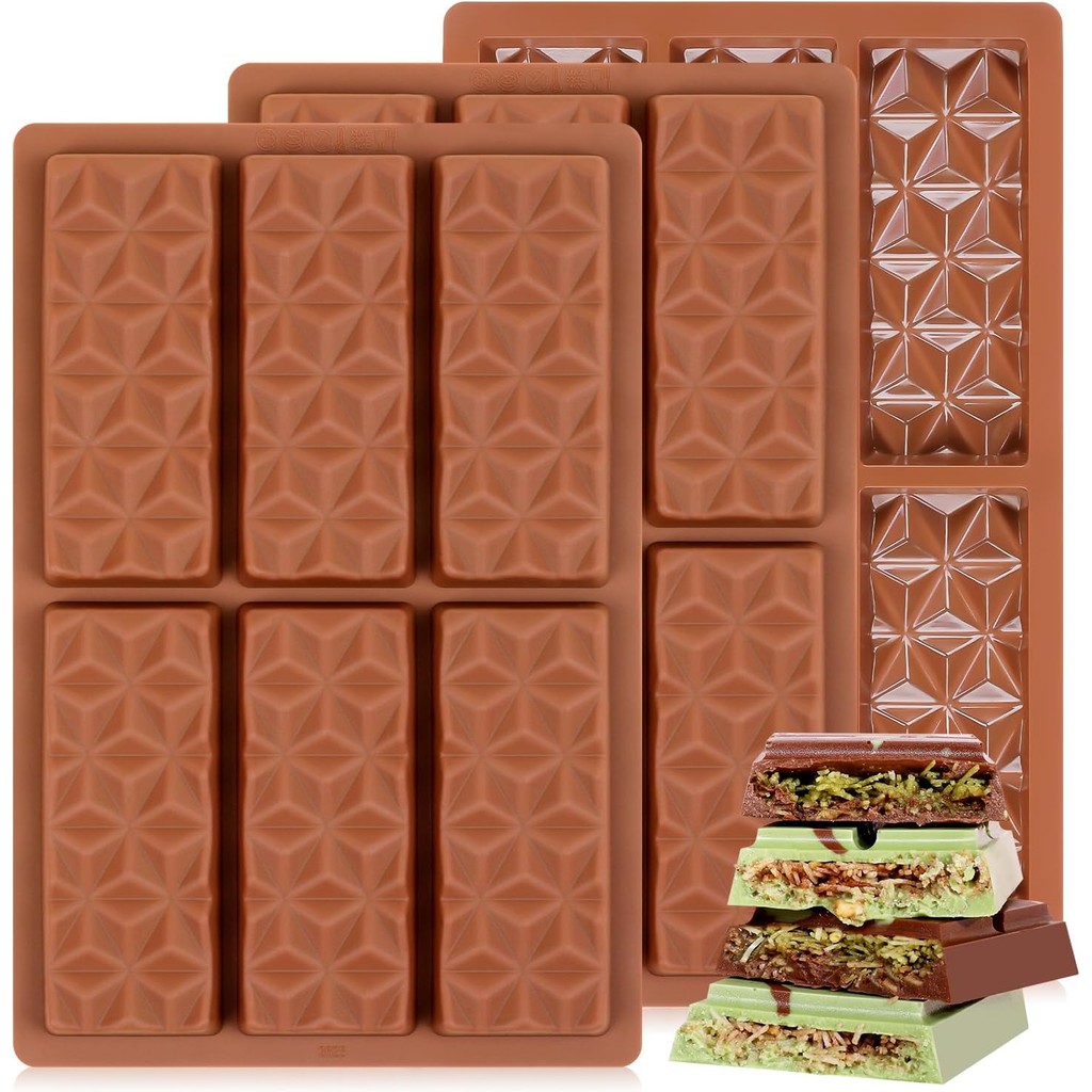 Pyramid-Shaped Silicone Chocolate Bar Mold, Non-Stick Chocolate Mold ...