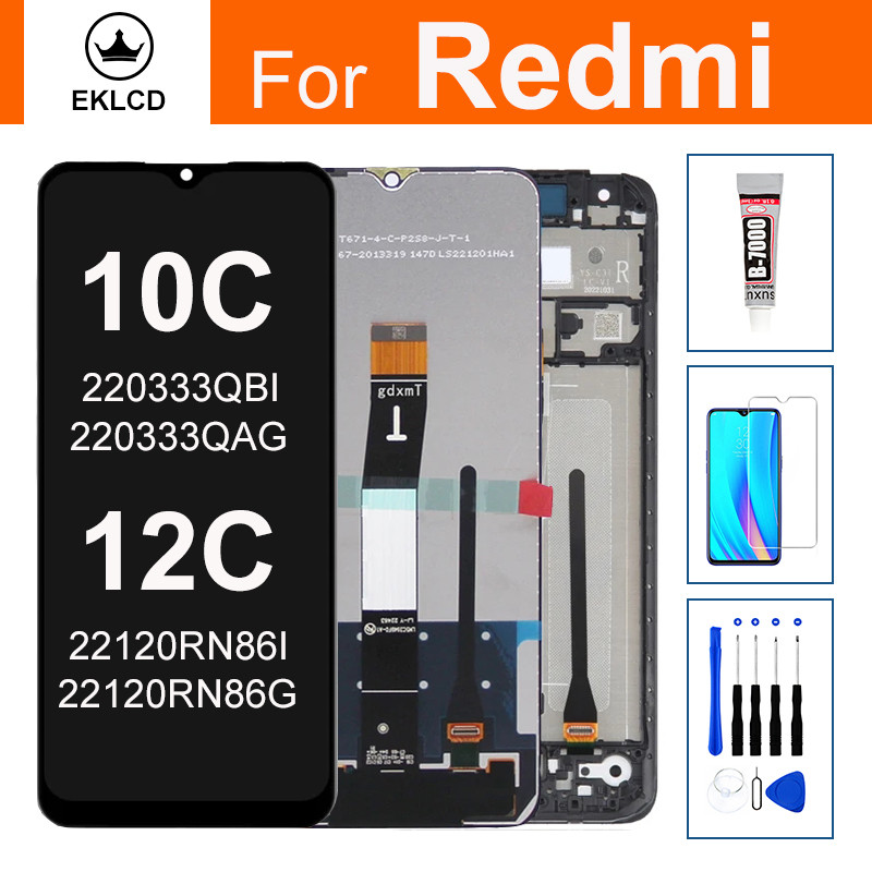 LCD Display For Xiaomi Redmi 10C 12C 22120RN86G 220333QAG 22126RN91Y ...