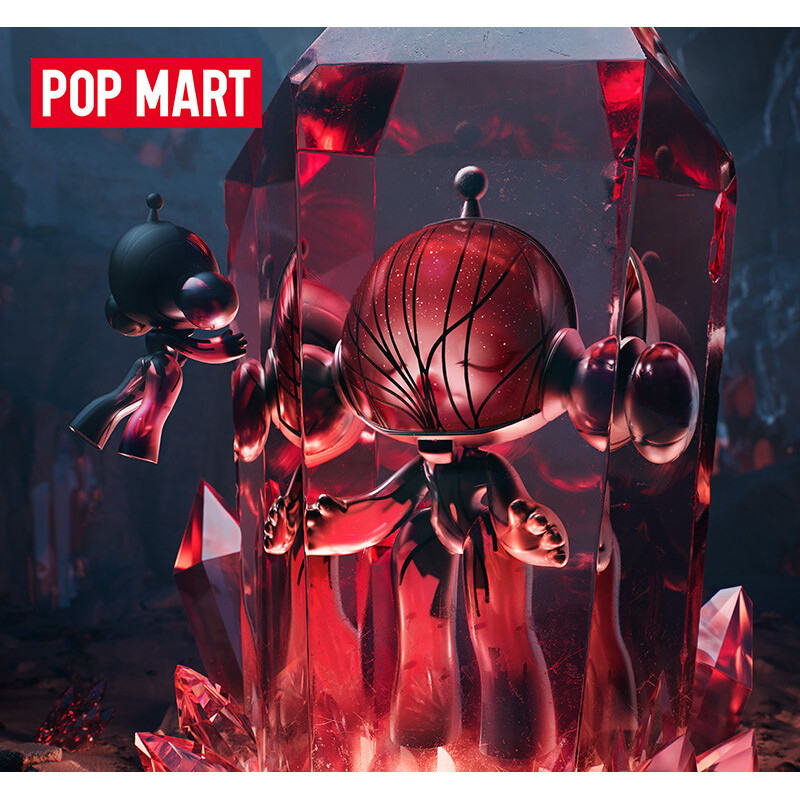 POPMART MEGA α SKULLPANDA 400% Red crystal Limited Edition Collectible ...