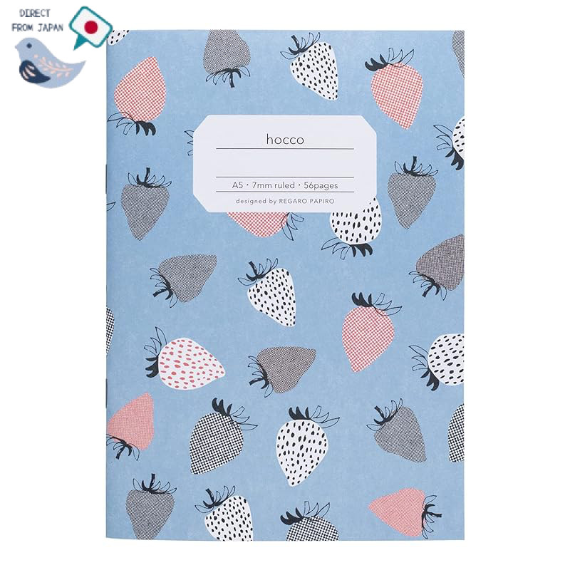 "Nippon Note Apica hocco 5-Pack A6 A5 A7 Memo Notebooks - Strawberry, Gemstone, Lemon, Round ...