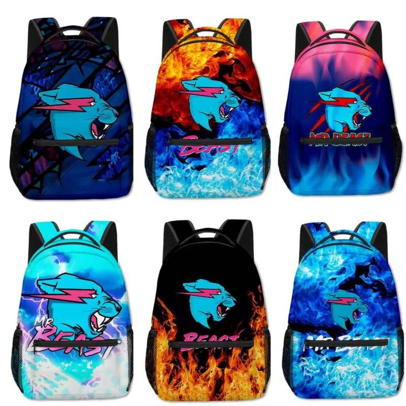 Mr Beast Lightning Cat backpack for kids A11 | Shopee Philippines