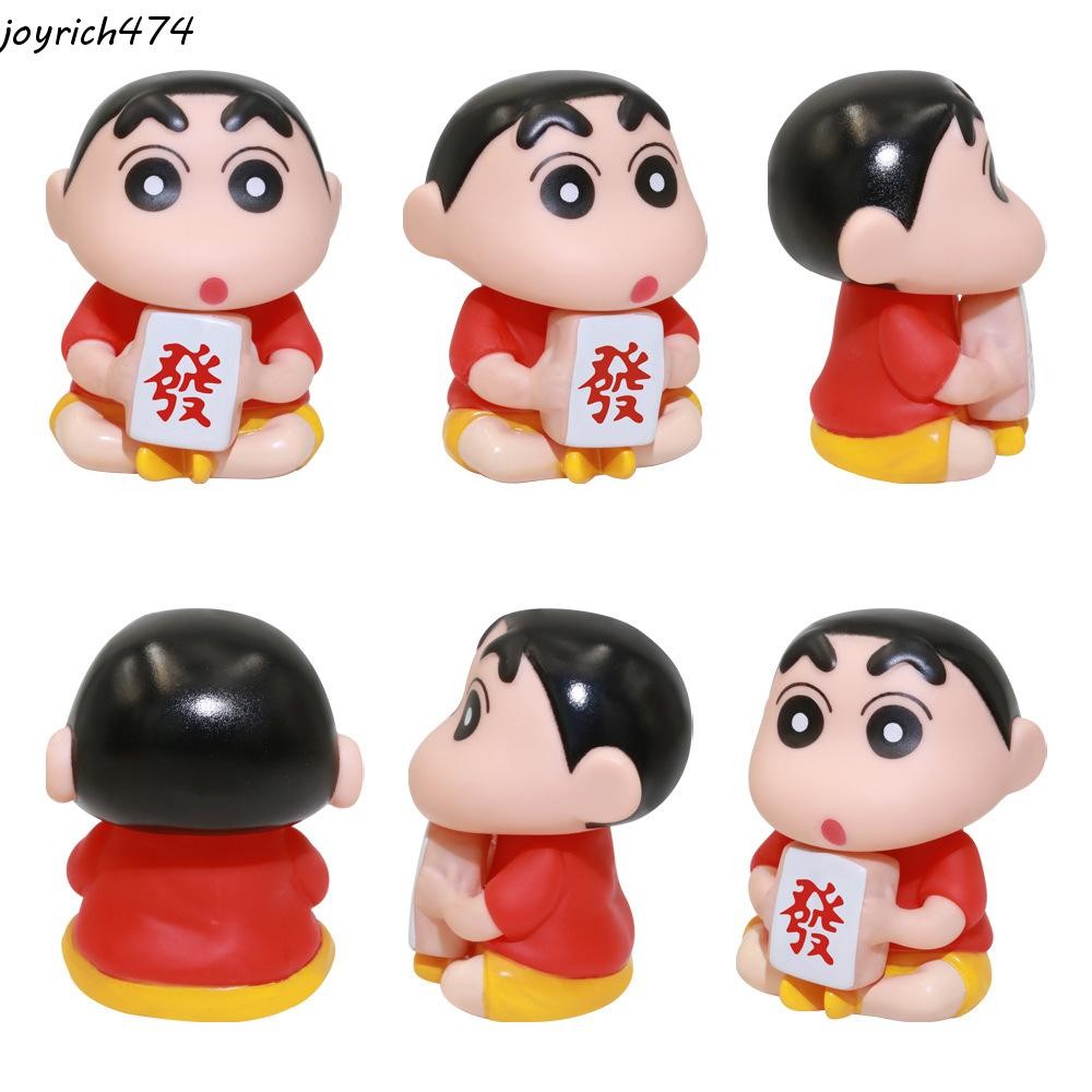 JOYRICH Crayon Shin-Chan Figure Toy, Mahjong Blessing Shinnosuke Nohara ...