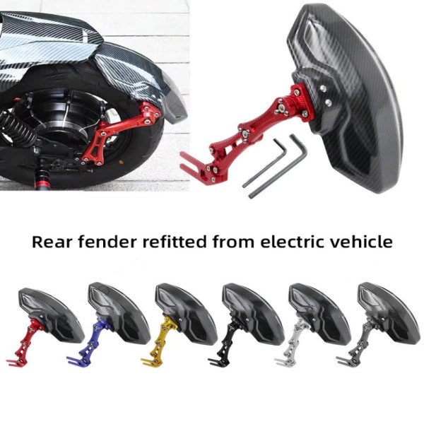 Universal Motorcycle Mudguard Rear Fender Extender Mudflap Mud Splash ...