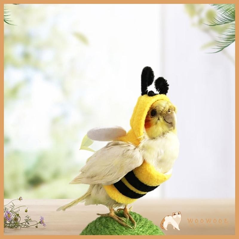WOOW Pet Bird Clothes Honeybee Costume Flight Suit for Parrot Bird ...