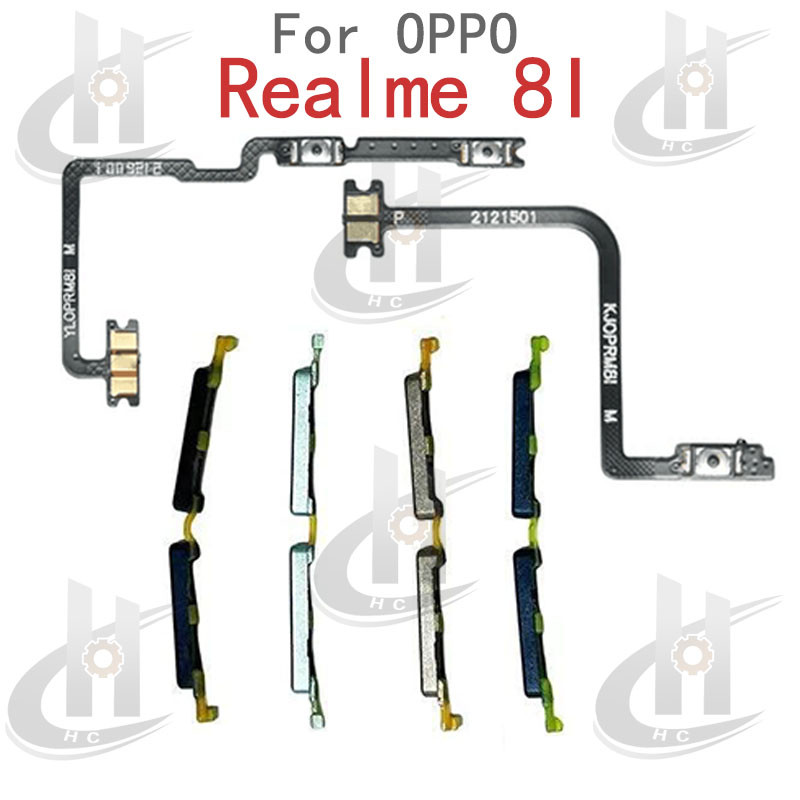 For Realme 8i RMX3151 Power Volume Side Button Flex Cable Keys button ...