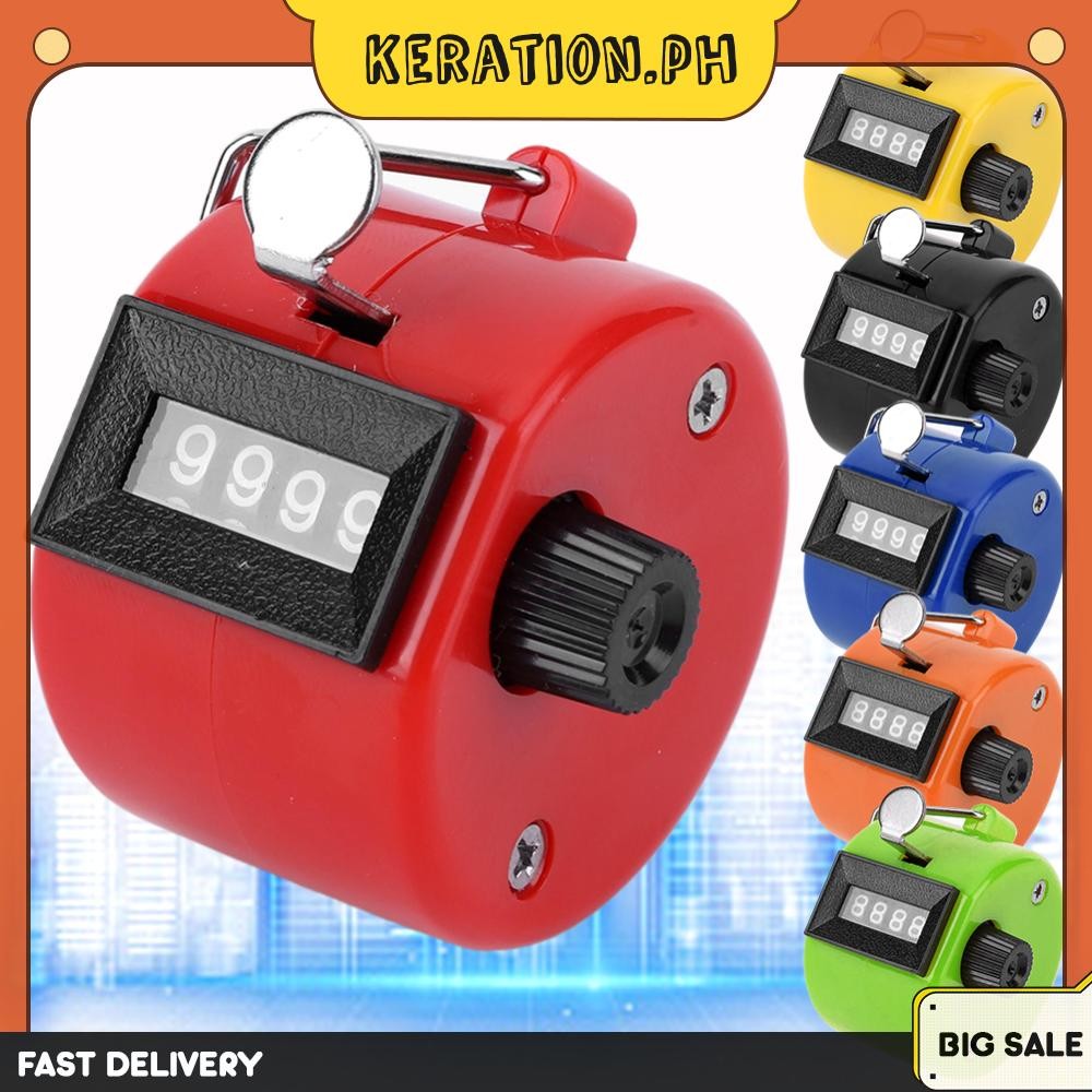 Handheld Tally Counter 4-Digit Number Count Clicker Counter Number ...
