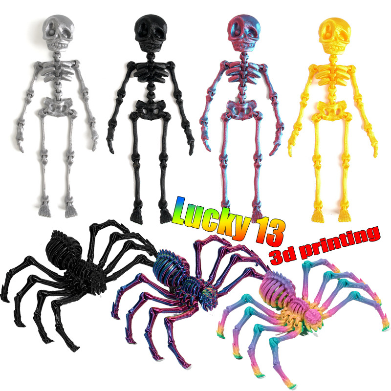 Lucky 13 3d Printing Movable Dummy Action Figure Joints Skeleton Man VS ...
