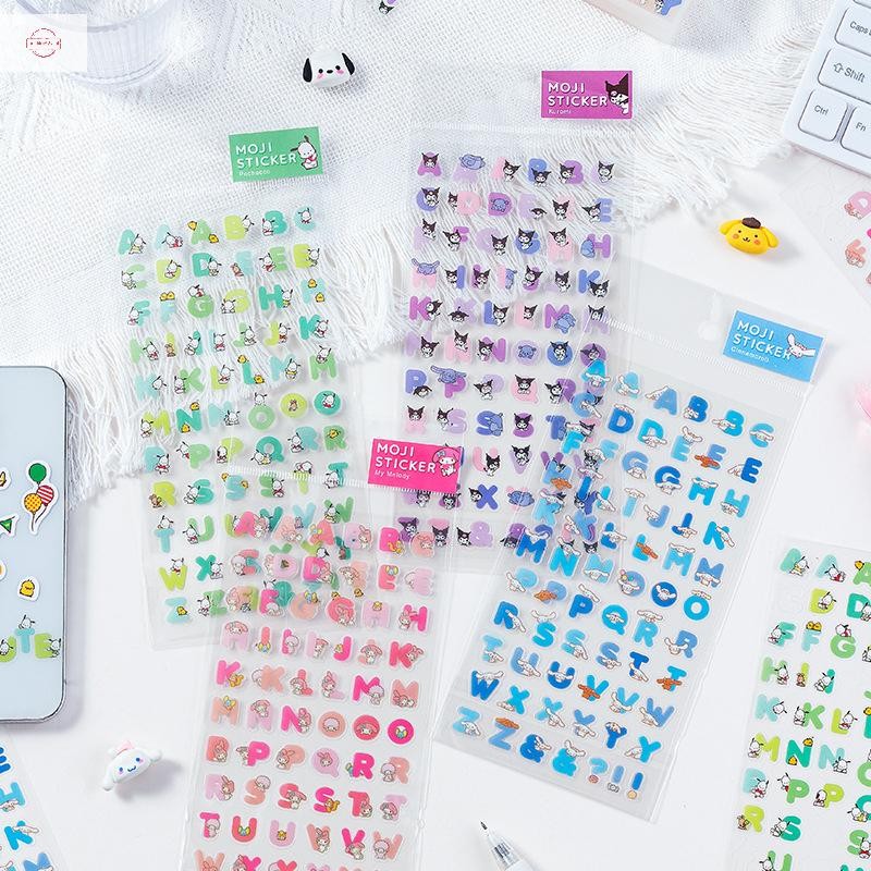 Sun Colorful Cute Letters Stickers Lovely Alphabet Sticky Label For ...