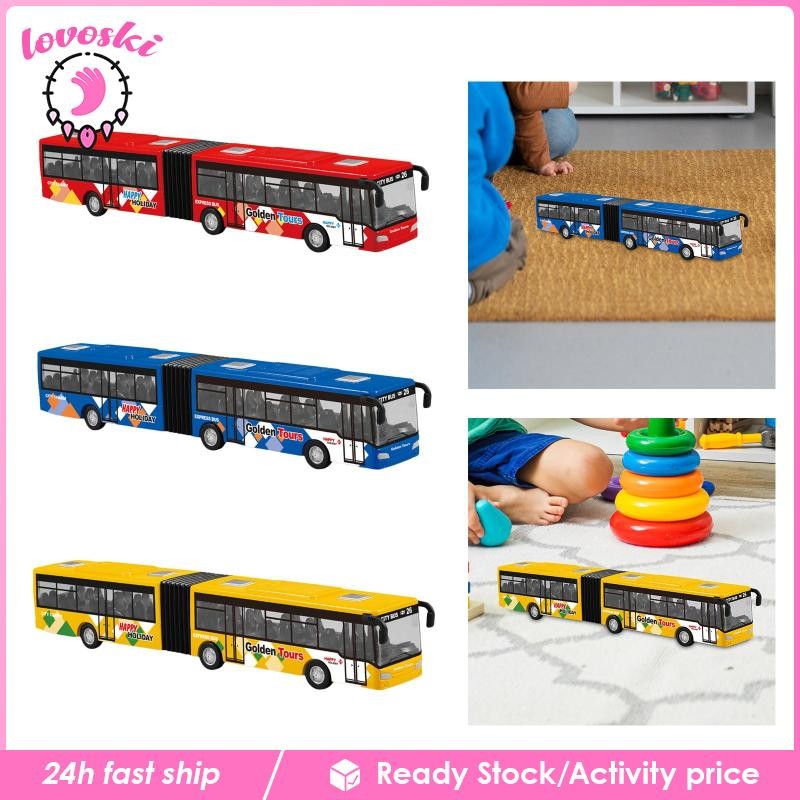 [Lovoski] Simulation Transit Bus Model Two Section Articulated Bus Toy ...