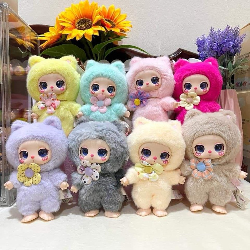 Lilila Lucky Cat Blind Box Labubu Baby Three V1 V2 V3 Plush Toy Cute ...