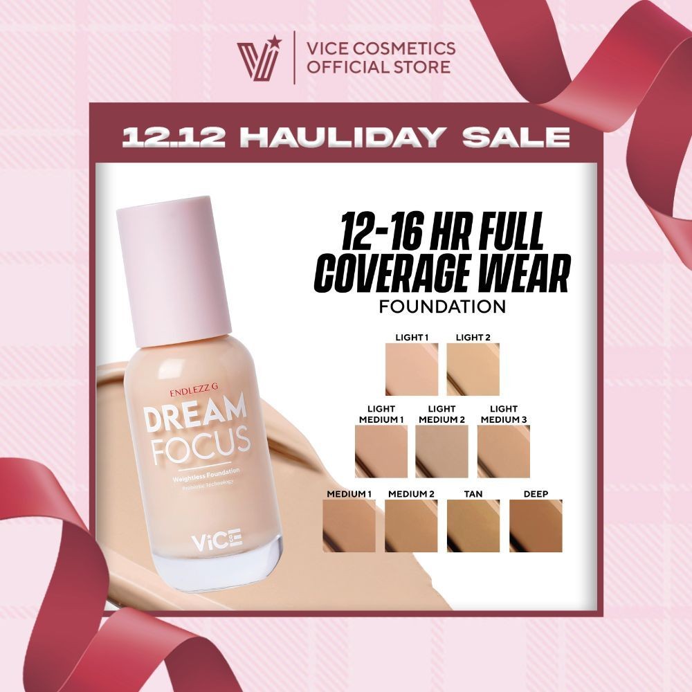 Vice Cosmetics Endlezz Dream Focus Weightless Foundation | Shopee ...