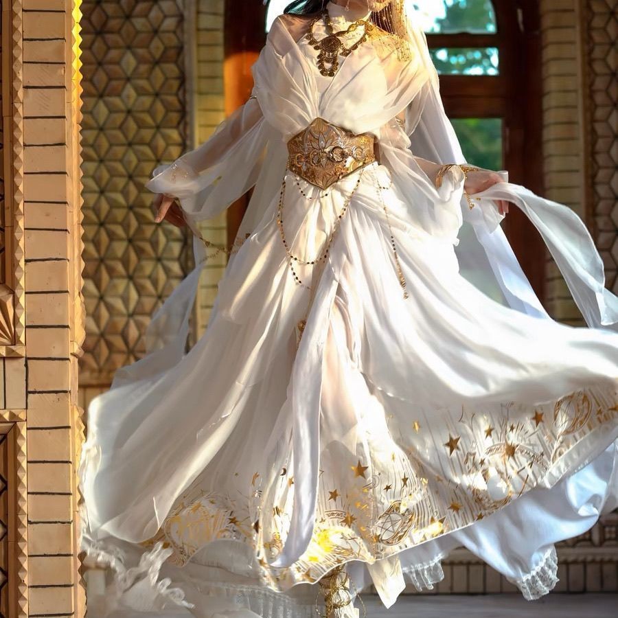 Exotic Dunhuang Flying Western Princess Dancer White Elf Exotic ...