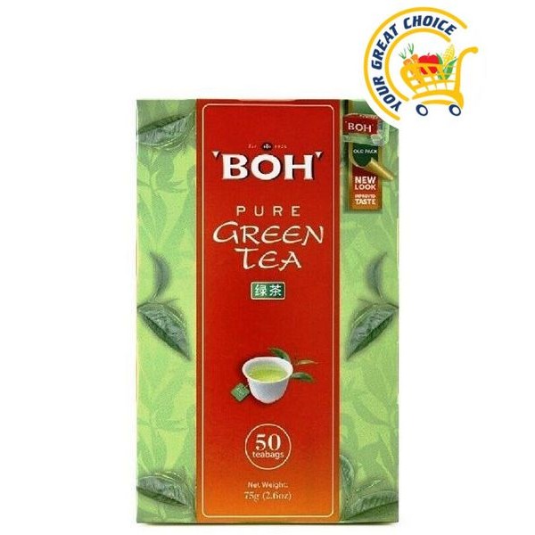 Boh Pure Green Tea 1.5gx25's | Shopee Philippines