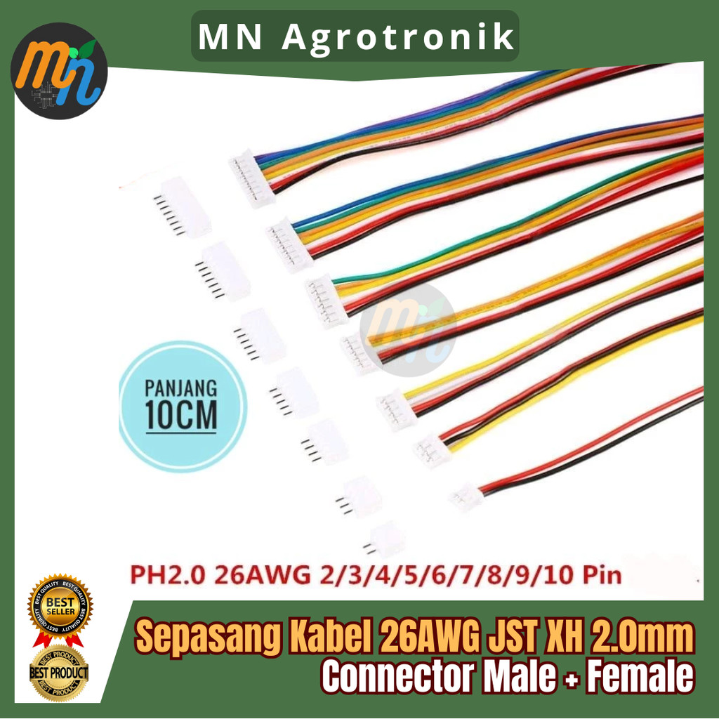 A pair of 26AWG JST XH 2.0mm Mini Micro Cables | Shopee Philippines