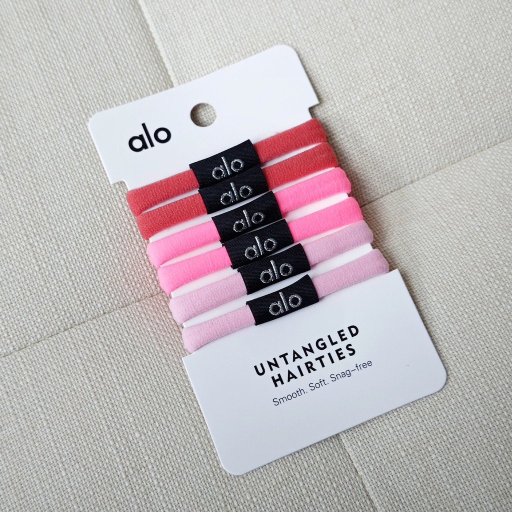 Alo Hair Band 6 One Women's Elastic Hair String Combination Pure Color ...