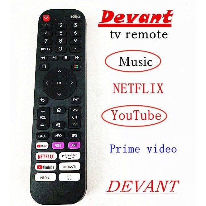 Devant 50uhd201 remote control for LCD TV led | Shopee Philippines