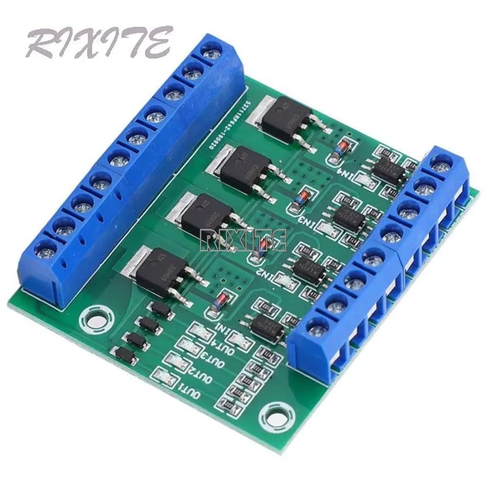 MOS FET F5305S 4 Channels Pulse Trigger Switch Controller PWM Input Steady for Motor LED 4 Way ...