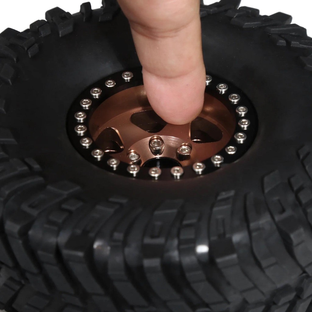 Metal Deep Dish 1.9" Beadlock Wheel Rim Negative Offset 11mm for 1/10 ...