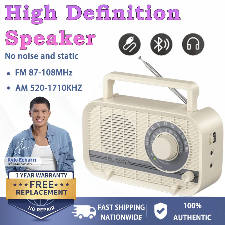 Radio Speaker HI-FI Super Sound FM/AM/SW 4band Portable Electric radio ...