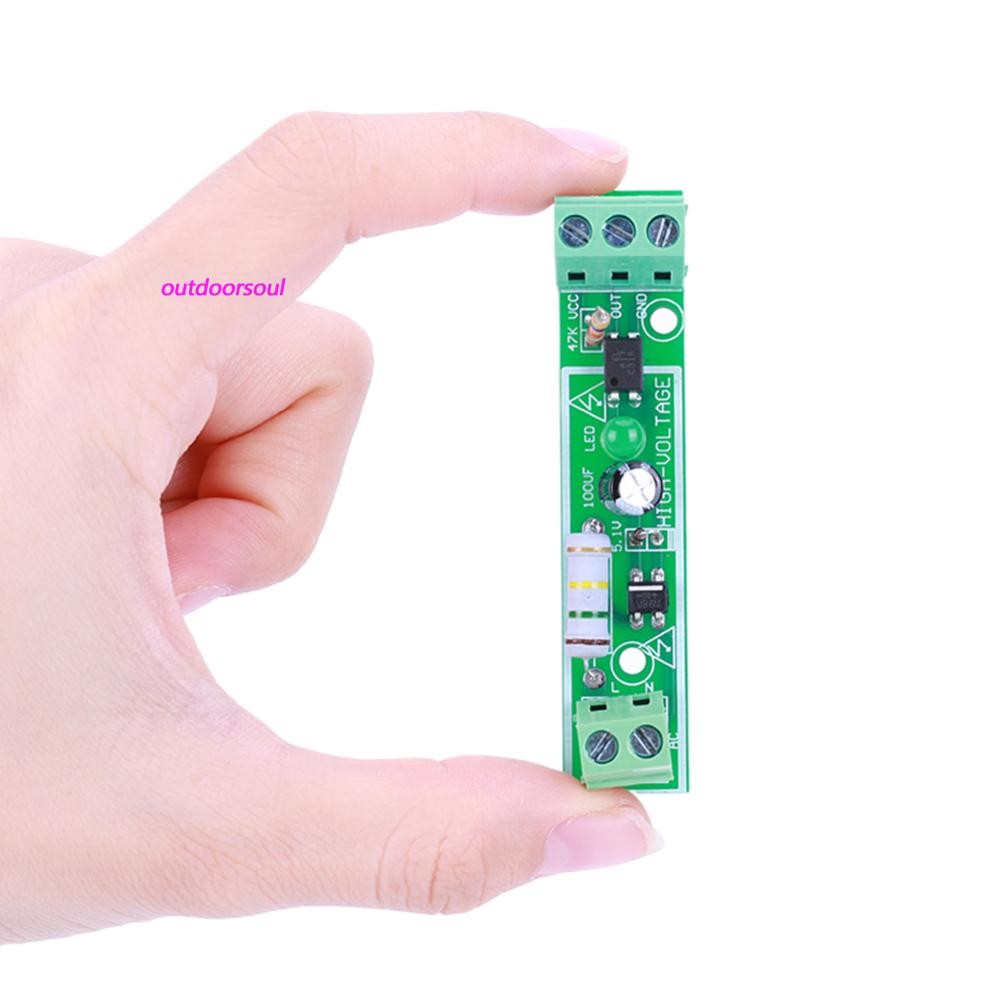 1 Channel Bit AC 220V Voltage Detect Board Adaptive 3-5V Testing Opto ...