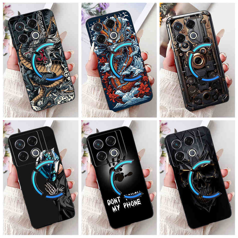 Infinix GT 20 Pro X6871 Cool Dragon Metal Style Pattern Phone Casing ...
