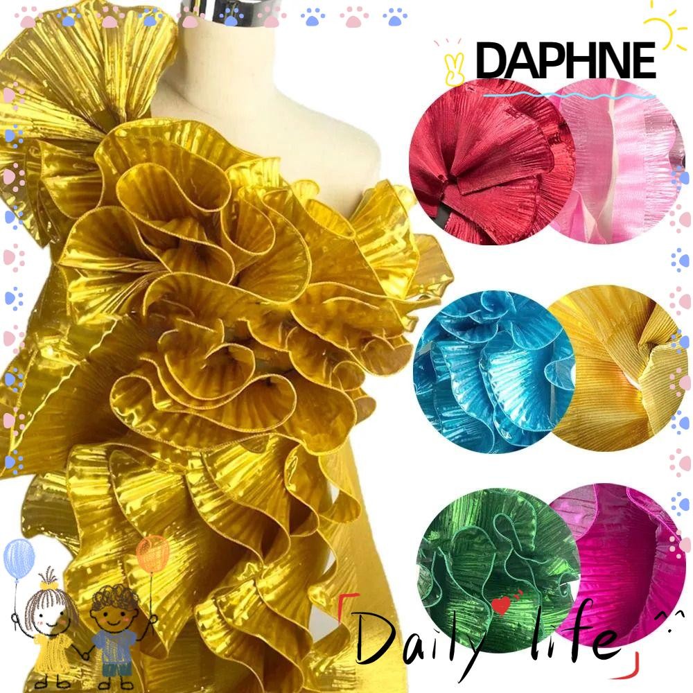 DAPHNE Big Wave Lace Fabric, Fashion 15cm Wide Pleat Mesh Organza ...