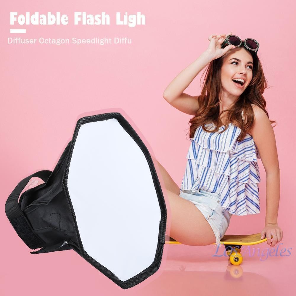 UK PULUZ 20cm Octagon Flash Softbox Folding Flash Light Diffuser Camera Accessor [LosAngeles.ph ...