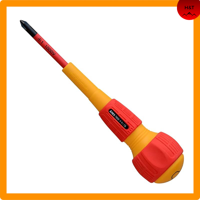 ANEX Insulated Slim Tip Screwdriver Set for Electrical Work - 1000V ...