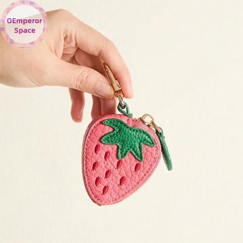 OEmperor Simulation Strawberry Coin Purse Cute Fruits Money Change ...