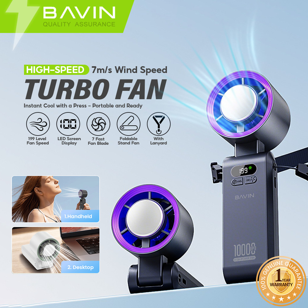 BAVIN BF004 Mini Foldable Turbo Refrigeration Cooling Handheld Portable ...