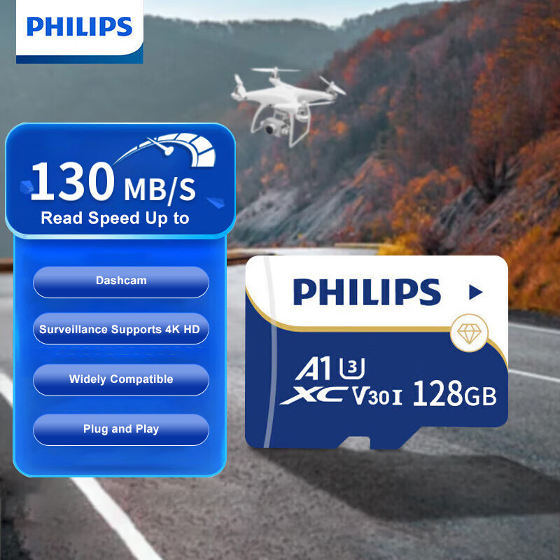Philips High-Speed UltraBlue Micro SD Card 32GB/64GB/128GB | Shopee ...