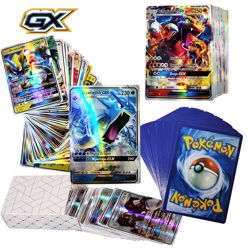 100pcs Rare Pokemon Cards Glory Pack Shiny Vmax/GX/Mega Trading Card ...