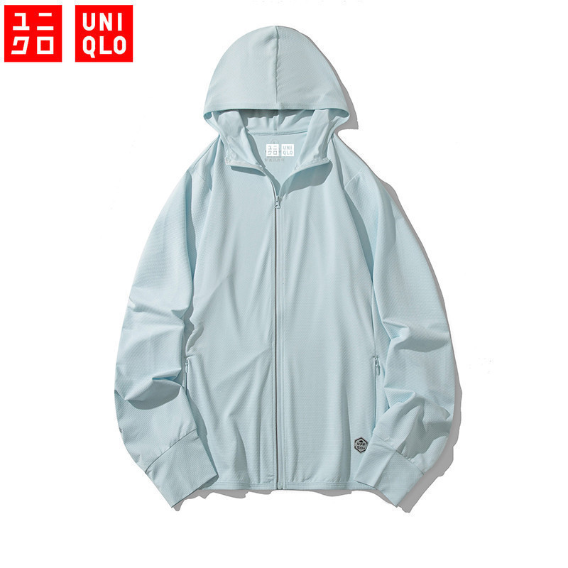 UNIQLO women windbreaker jacket zipper hoodie suitable for yoga ...
