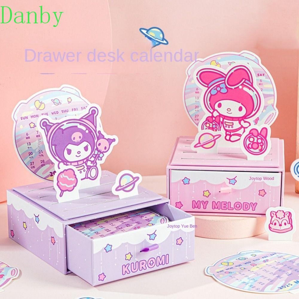 DANBY Cinamonroll Desk Calendar, My Melody Desktop Organizer 2025 Desk ...