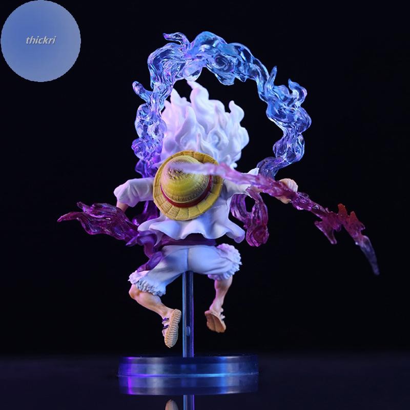 THICH 10cm One Piece Figurines Luffy Gear 5 Figure Sun God Niko Luffy ...