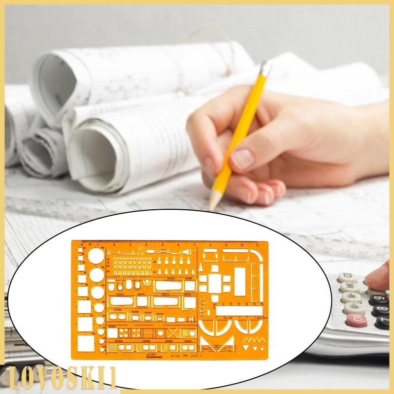 [Lovoski1] Templates Ruler Drafting Tools Architect :50 Scale Orange ...