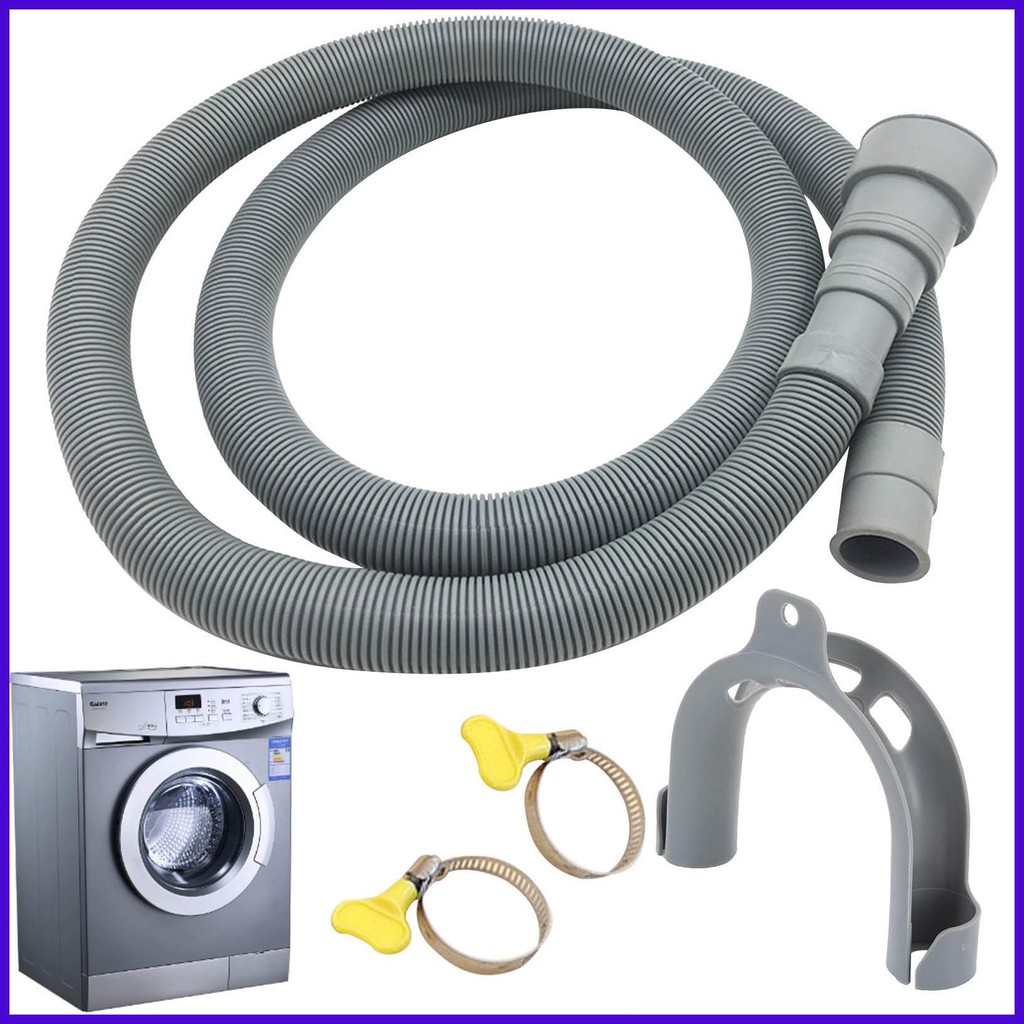 Washer Drain Hose Kit Machine Drain Hose Replacement with Clamp ...