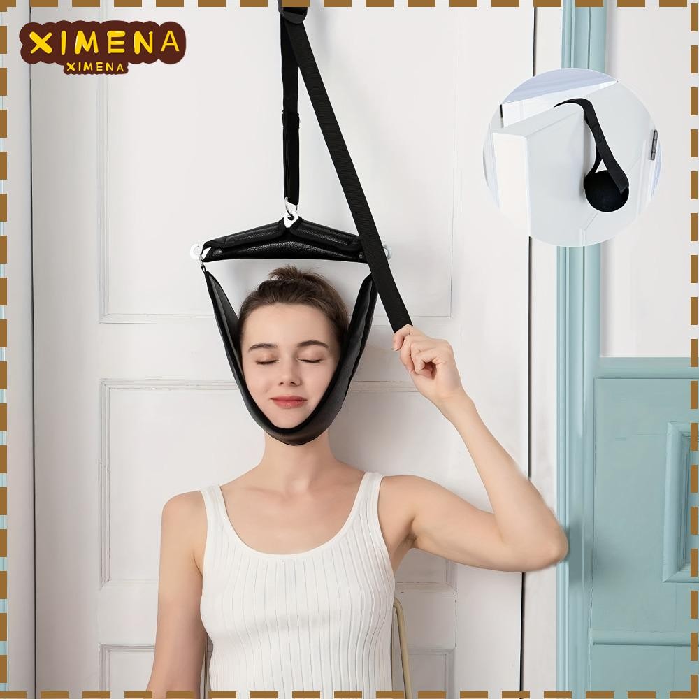 XIMENA Cervical Neck Traction Belt, Soft Adjustable Neck Stretching ...