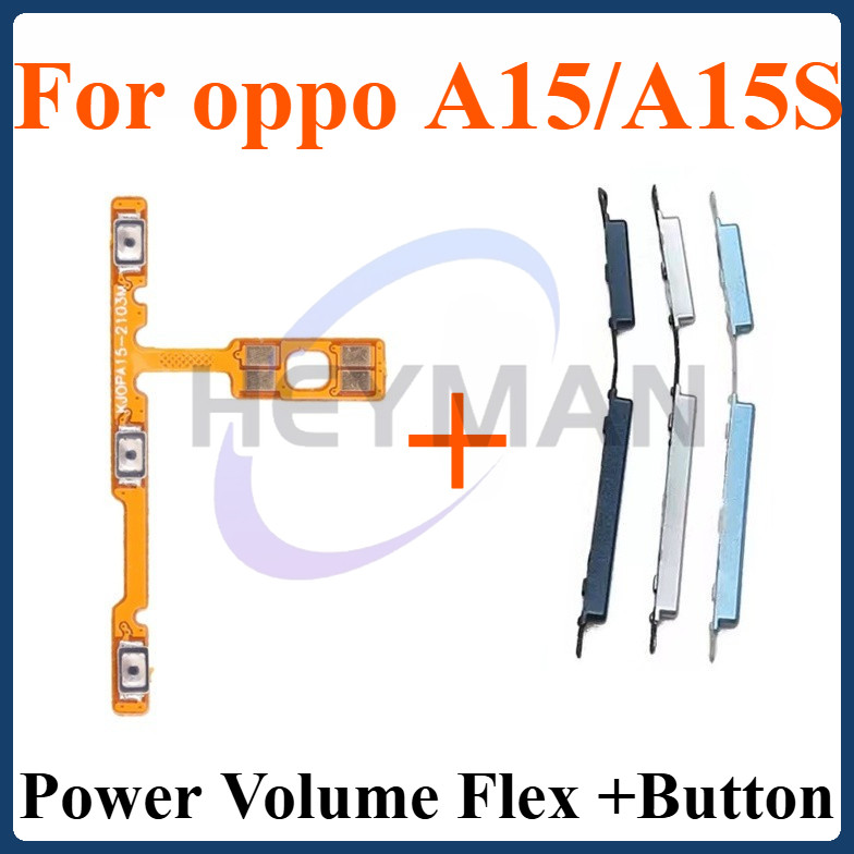 Phone Power Volume button flex For oppo A15 A15S ON OFF switch Out Side ...