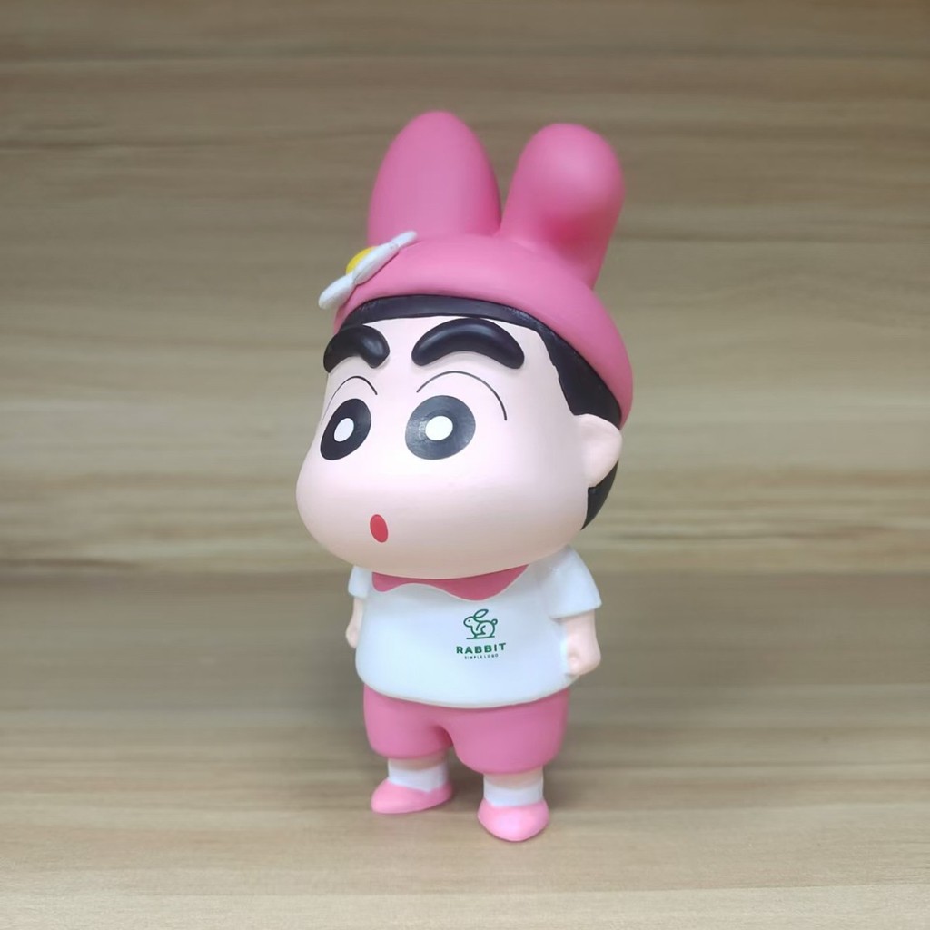 SQ3 Crayon Shin-chan Action Figure Pink bunny Shinnosuke Nohara Model ...