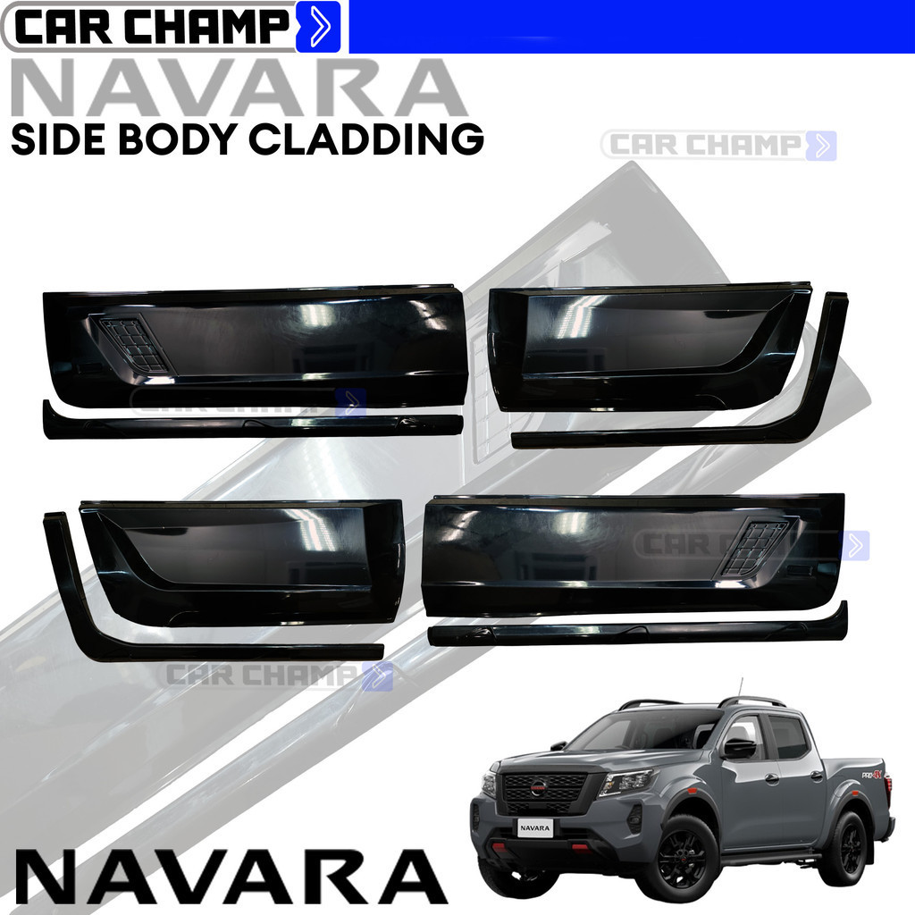 Nissan Navara 2016 to 2020 OEM Side Body Cladding Black Thailand ...