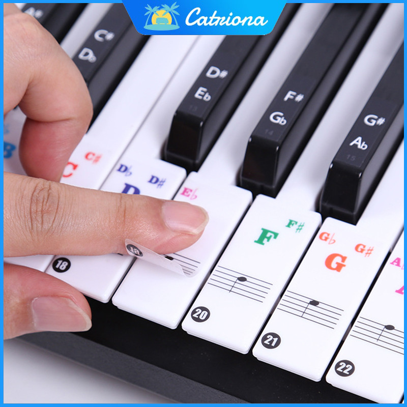 88/61/54/49 Stic Piano Stickers For Keyboard Sticker Organ Label ...