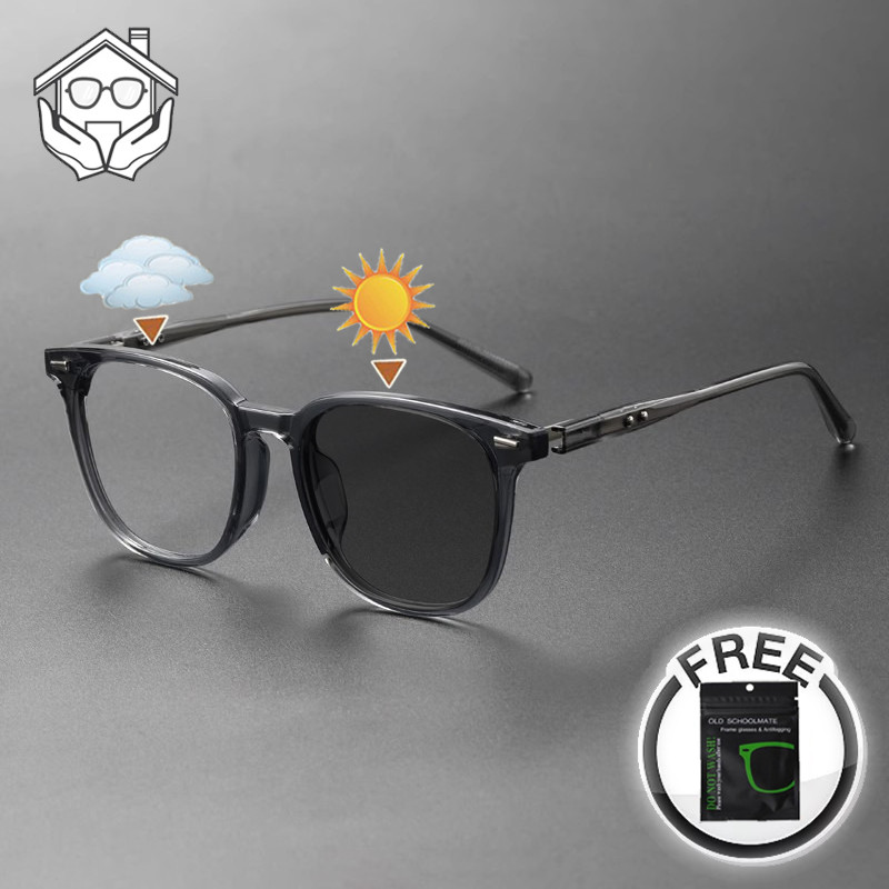 Photochromic Anti Radiation Eyeglass For Woman Man Transition Oversized ...