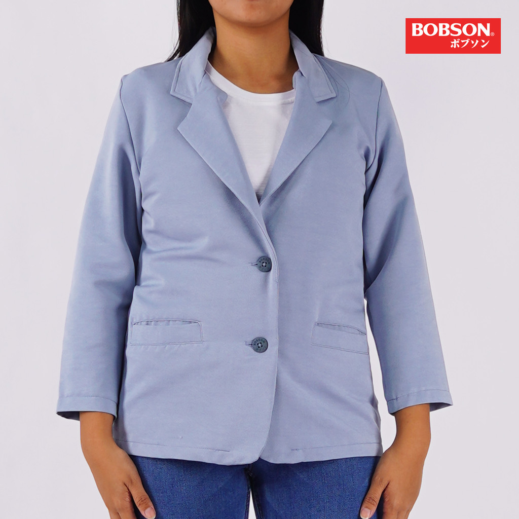 Bobson Japanese Ladies Basic Jacket Regular Fit 158454 (Blue) | Shopee ...