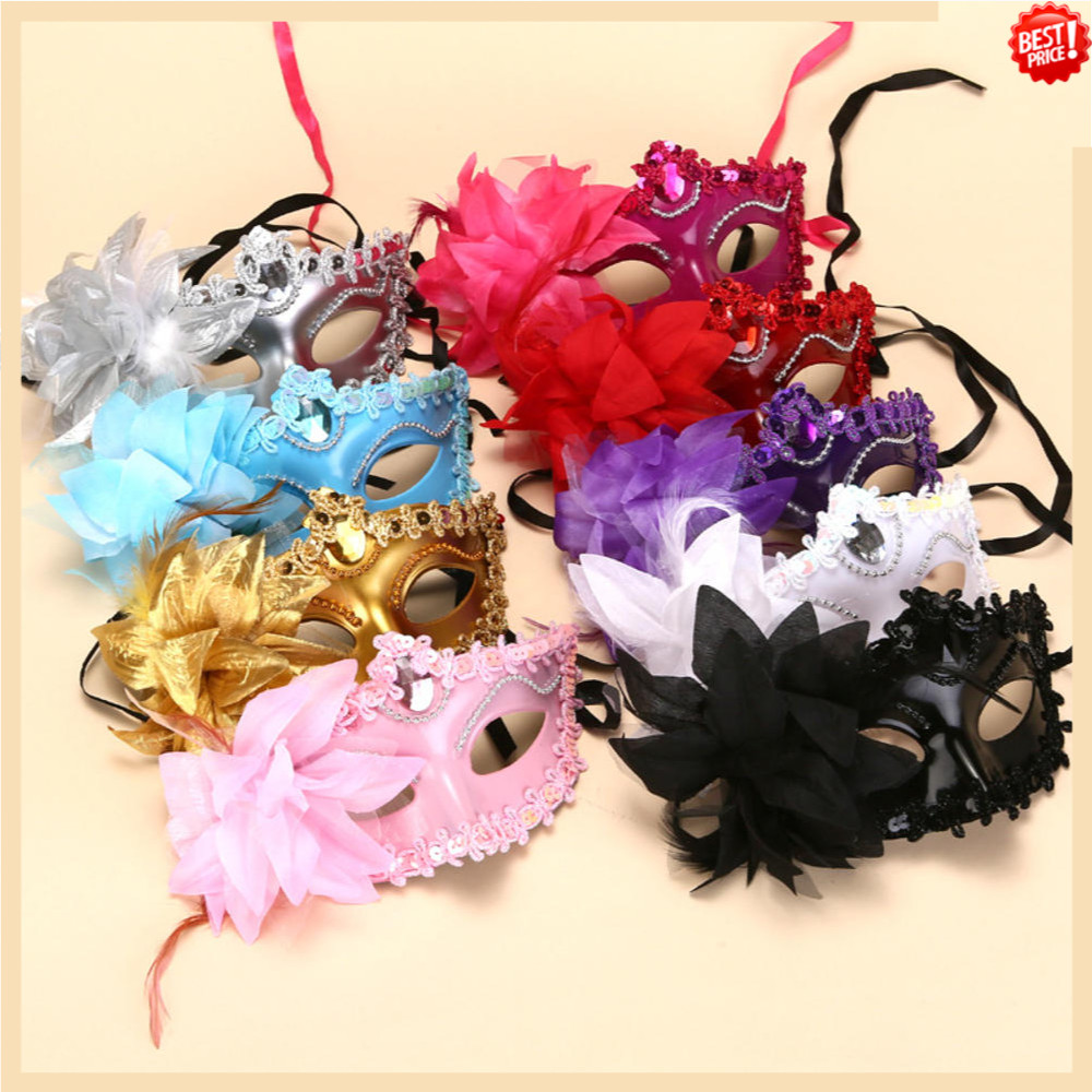 High Quality Princess Mask Masquerade Large Lily Mask Prom Princess ...