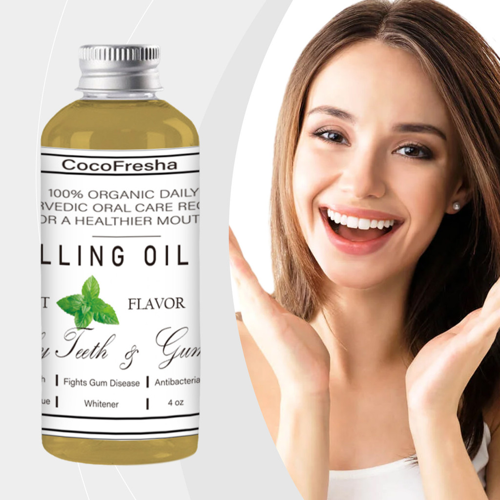 Coconut Oil Pulling for Teeth - Powerful Organic Coconut Peppermint ...