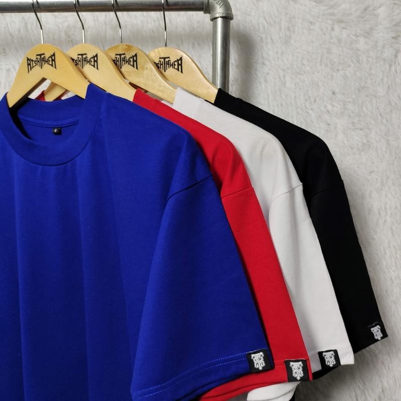 PLAIN SHIRT TEE by RISK'TAKER CLOTHING Crewneck Casual Cotton Basic Top ...