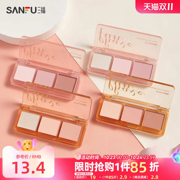 blush on with brush blush on Lori Lina Careful Machine Tri-Colour ...