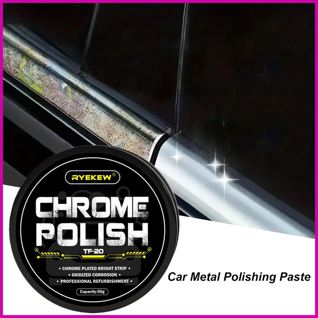 Chrome Cleaner Car Emblem Buffing Compound Headlight Restoration and ...