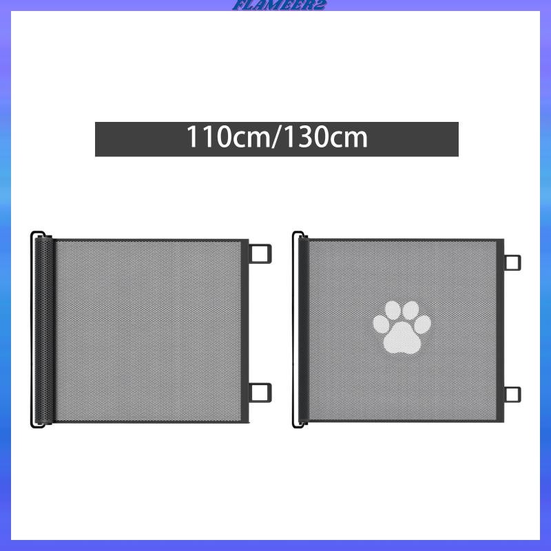 [Flameer2] Automatic Retractable Mesh Dog Gate Expandable Gate ...